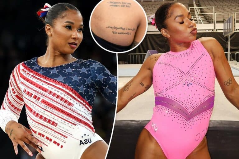 Jordan Chiles' Tattoos Revealed: Olympic Symbols, Michael Jordan ...